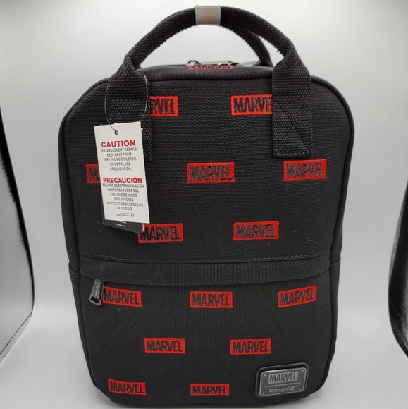 Loungefly | Bags | New Loungefly Marvel Disney Logo Canvas Backpack ...